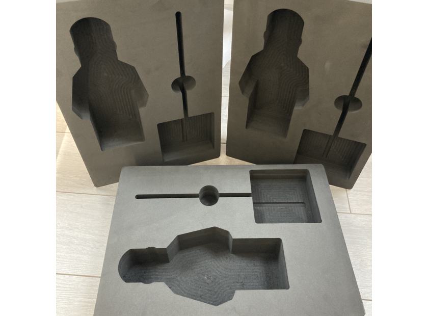 Football awards trophy stored using CNC foam – Cases and Enclosures